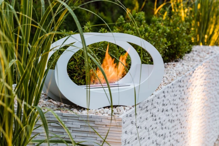 Oval - Bio fireplace for table - Bioethanol-fireplace.co.uk